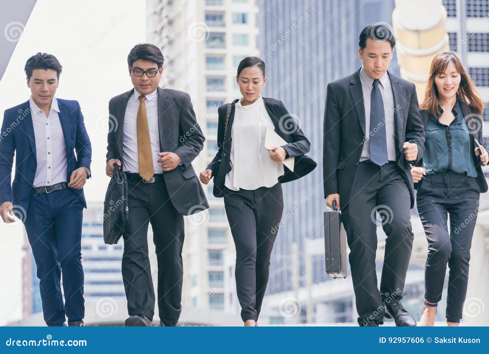 Group Business People Running in City. Stock Photo - Image of office ...