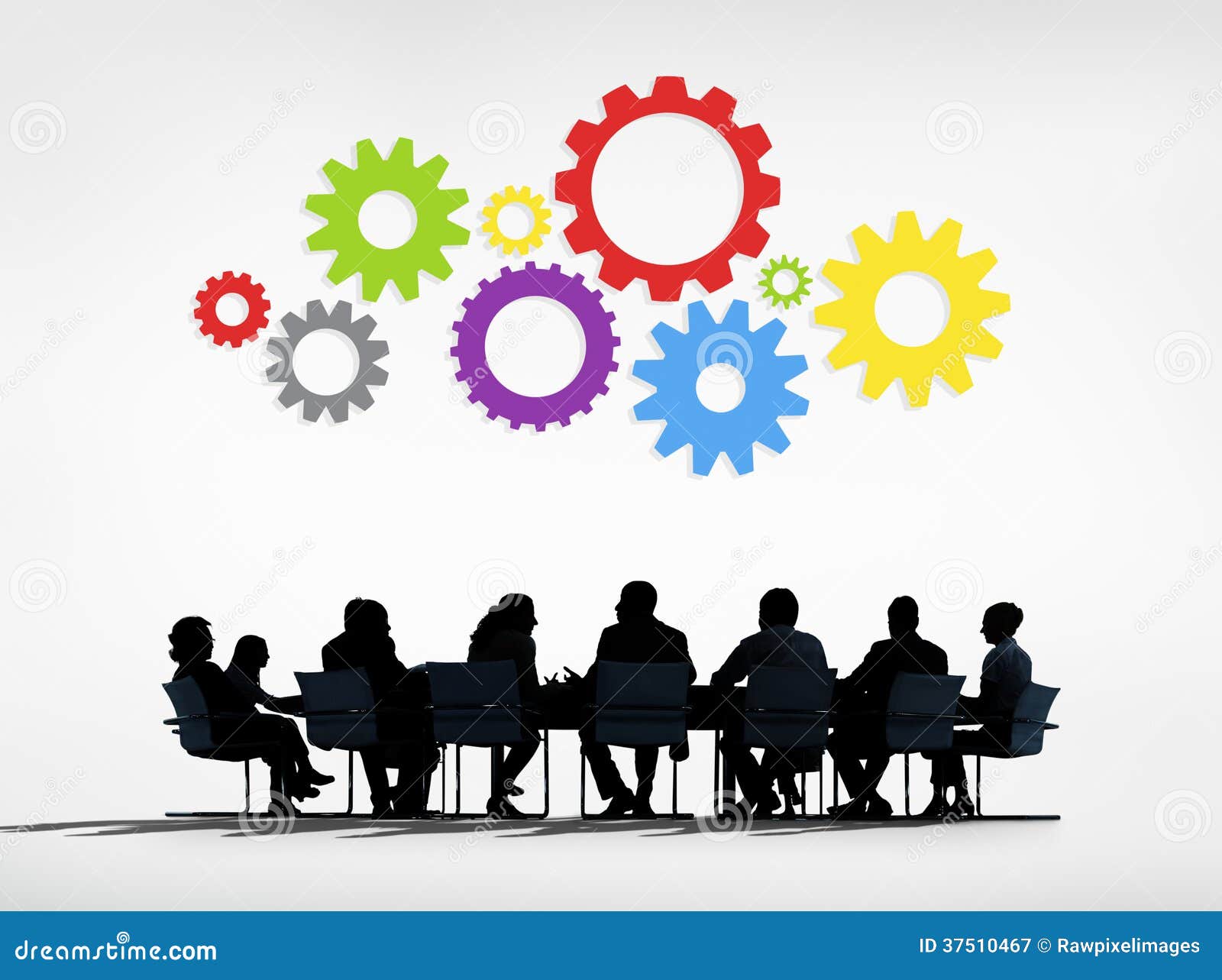 Group of Business People Sharing Ideas Stock Image - Image of office ...