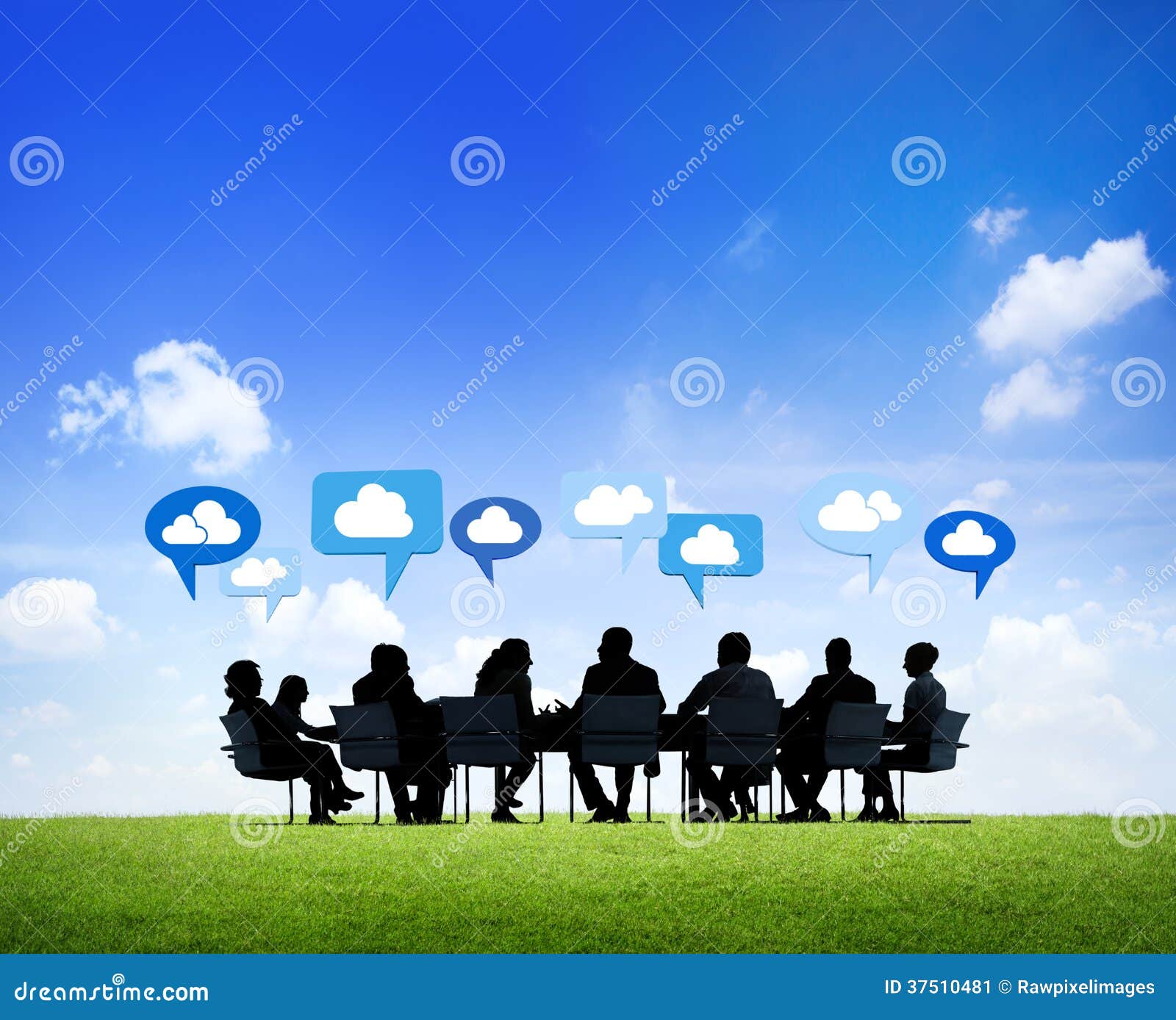 Group of Business People Sharing Ideas Stock Image - Image of media ...