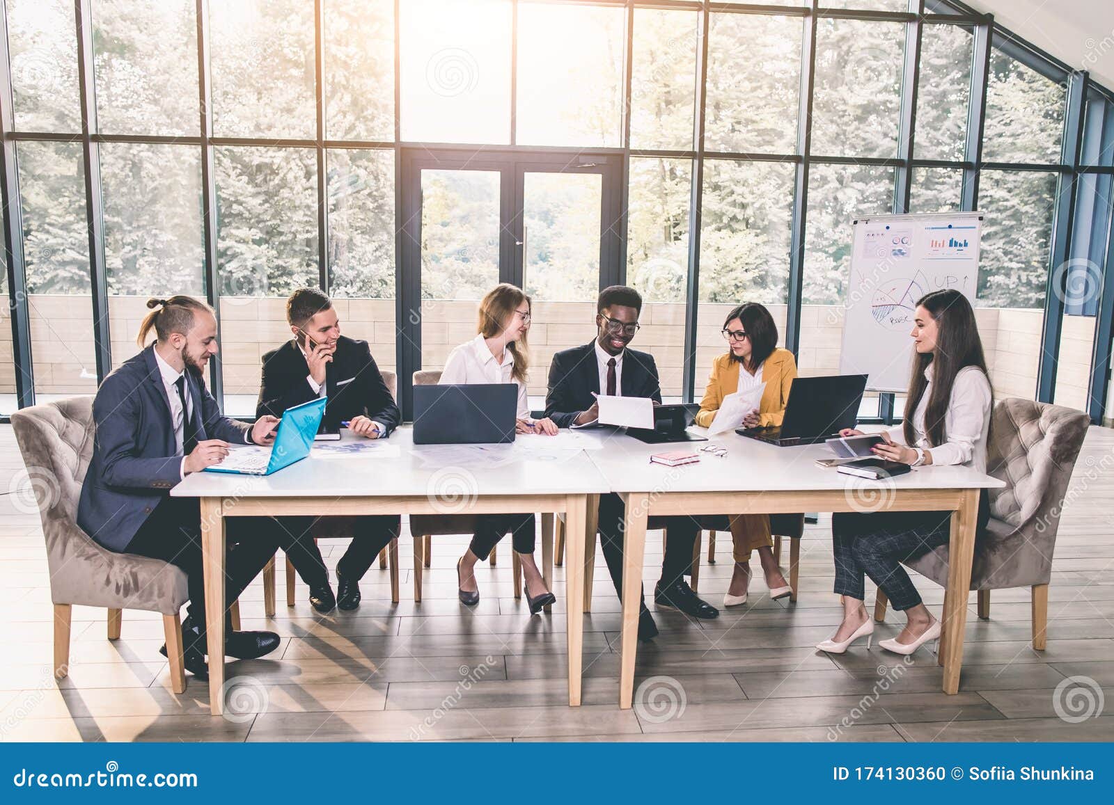 Group of Business People.Business People Sharing Their Ideas. Stock ...