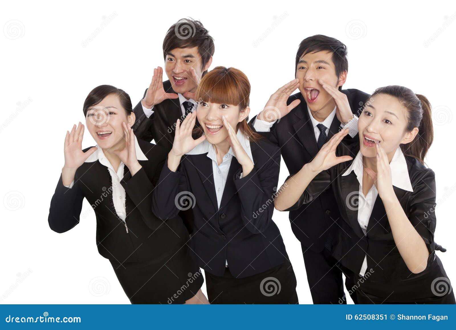 A Group of Business People Shouting Stock Image - Image of east ...