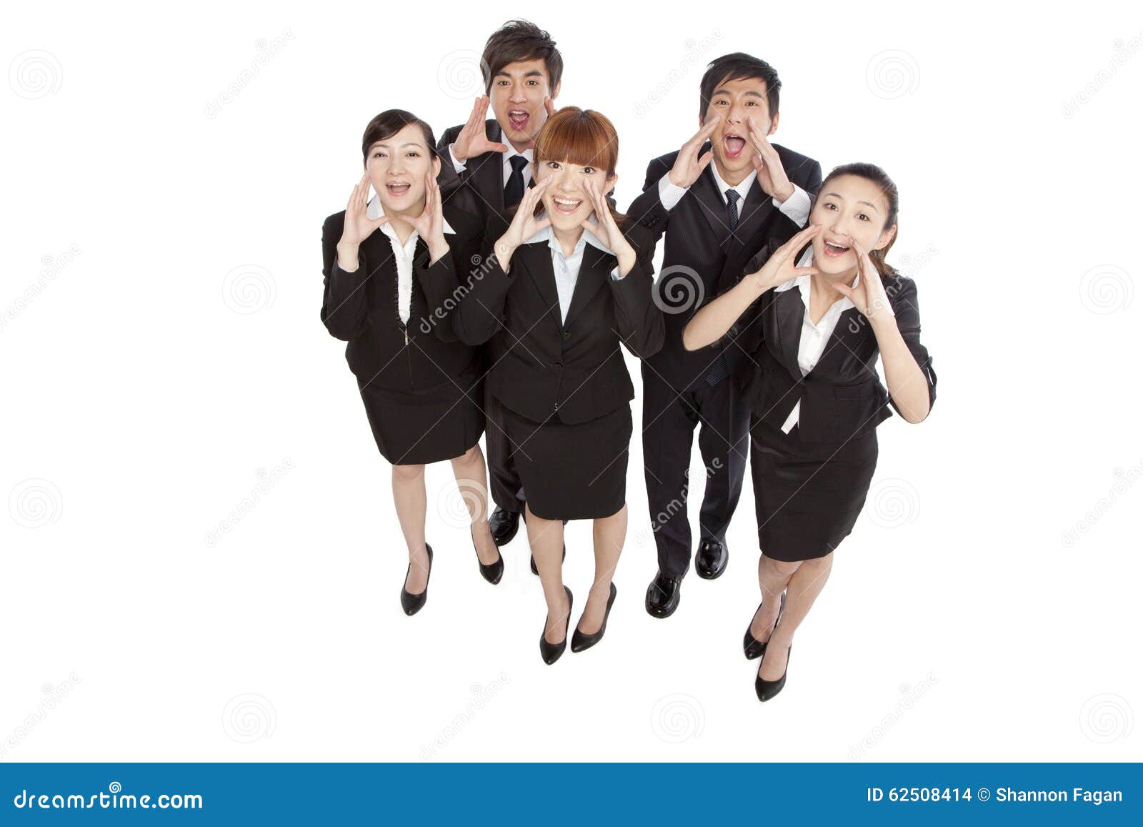 A Group of Business People Shouting Stock Photo - Image of body ...