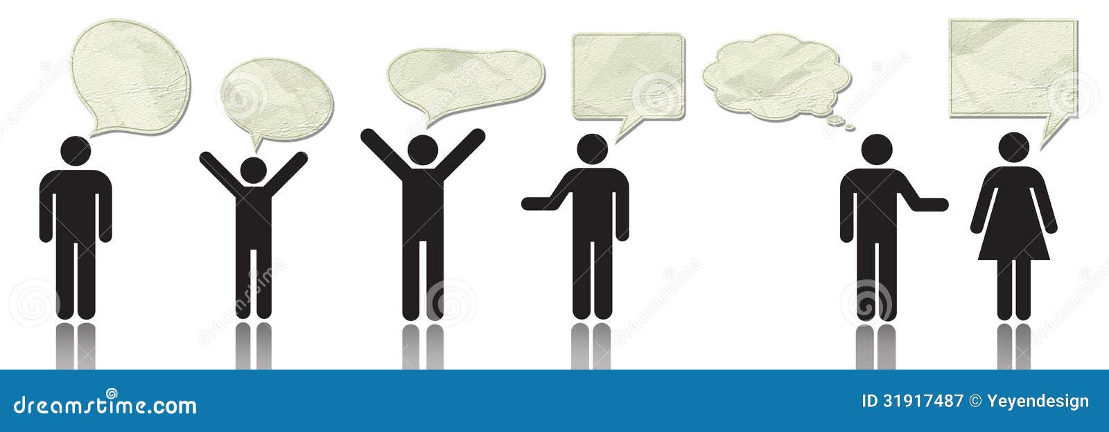 A group of business people stock illustration. Illustration of dialog ...