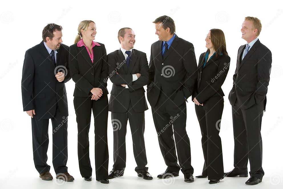 Group of Business People Standing Stock Image - Image of colour ...