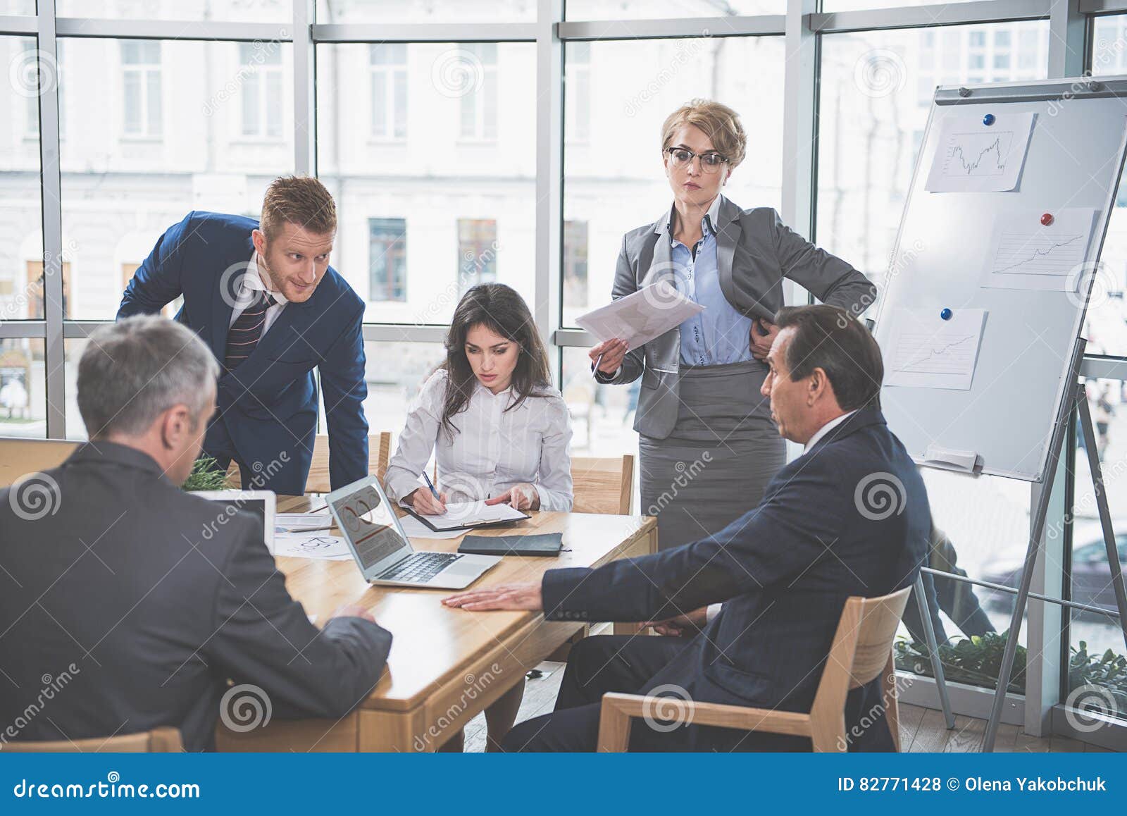 Group of Business People are Talking Stock Photo - Image of modern ...