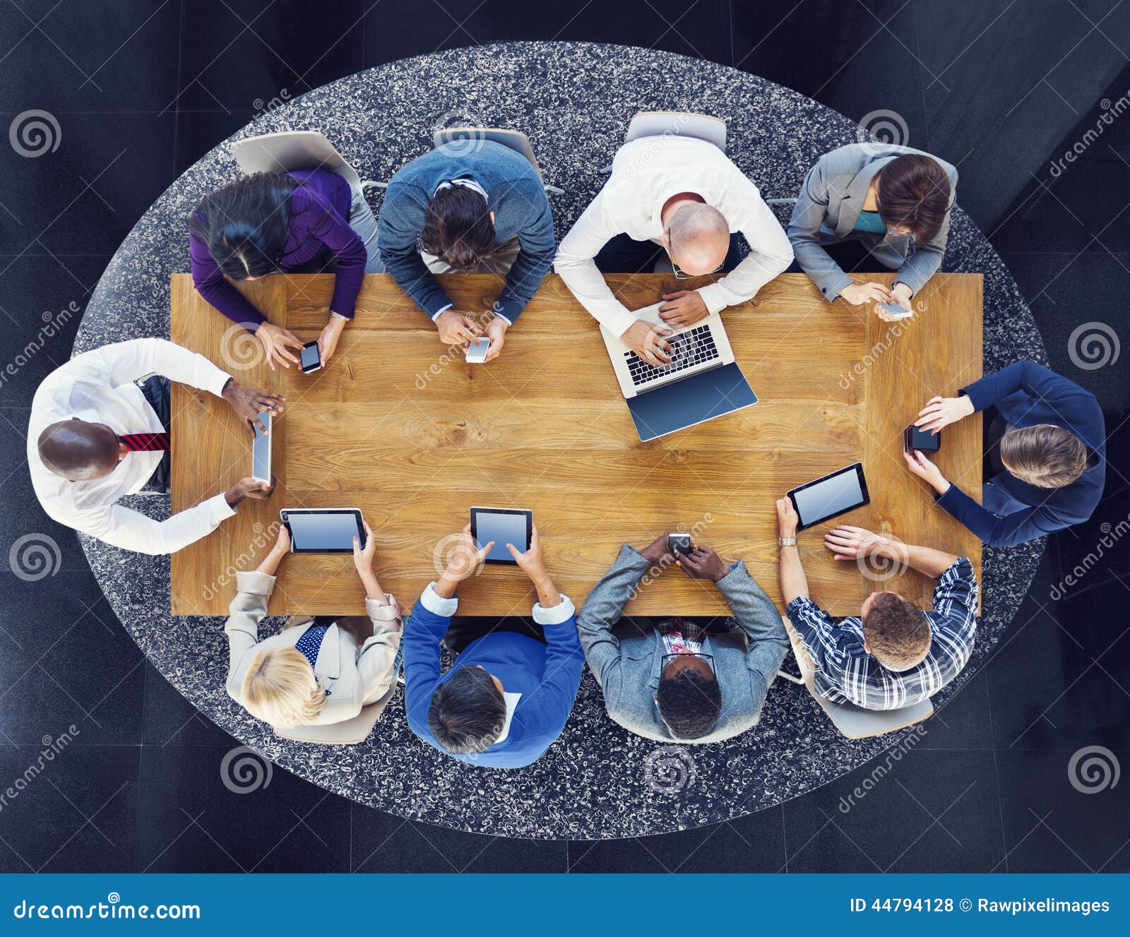 Group of Business People Using Digital Devices Stock Photo - Image of ...