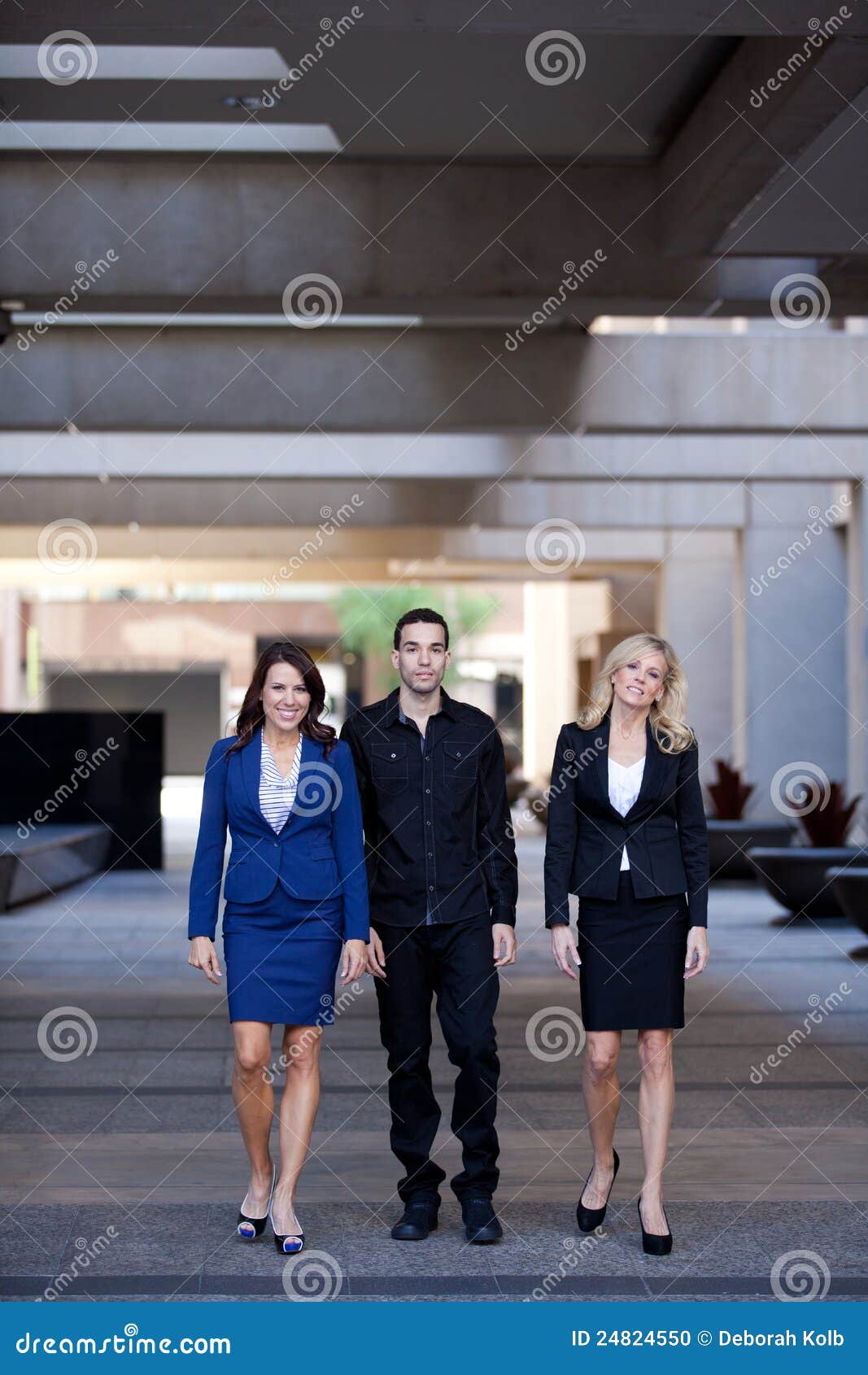 Group of Business People Walking Outside Stock Photo - Image of ...