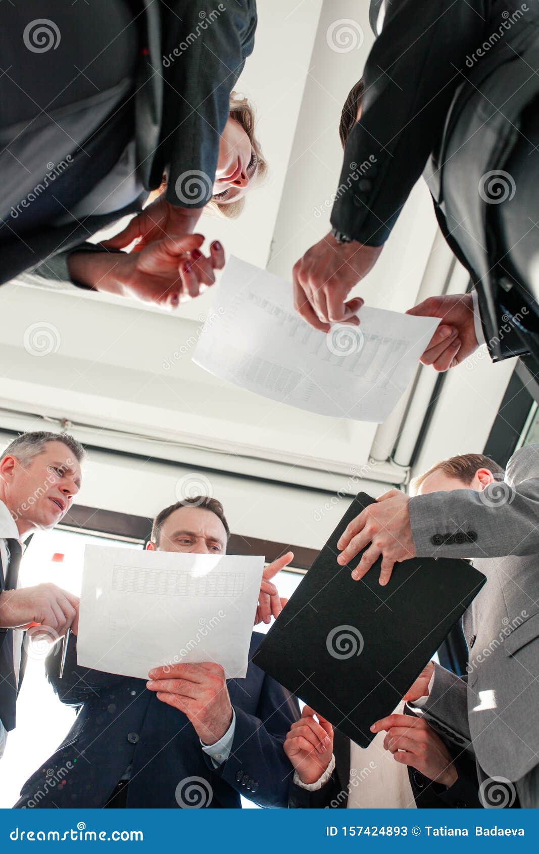 Business People Work with Documents Stock Image - Image of meeting ...