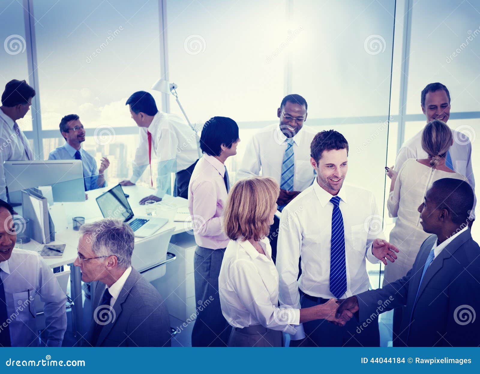 Group of Business People Working in an Office Stock Photo - Image of ...