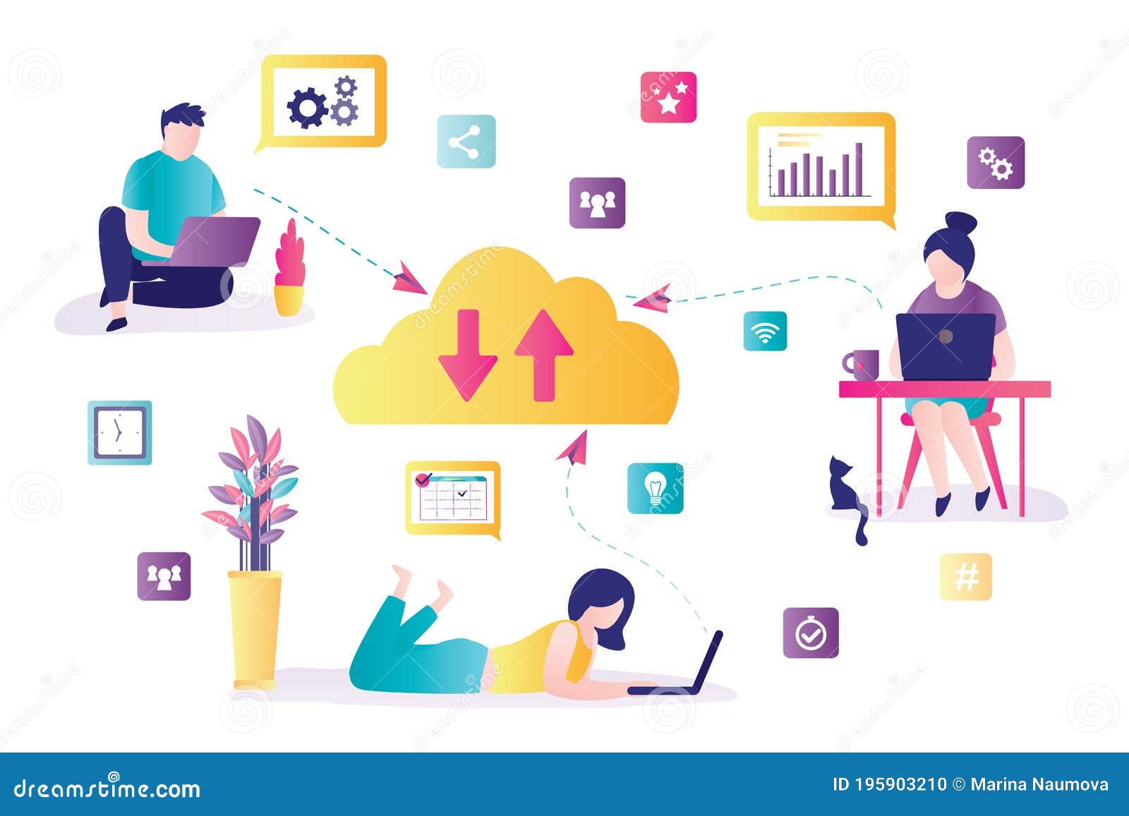 Onedrive Concept Stock Illustrations – 19 Onedrive Concept Stock ...