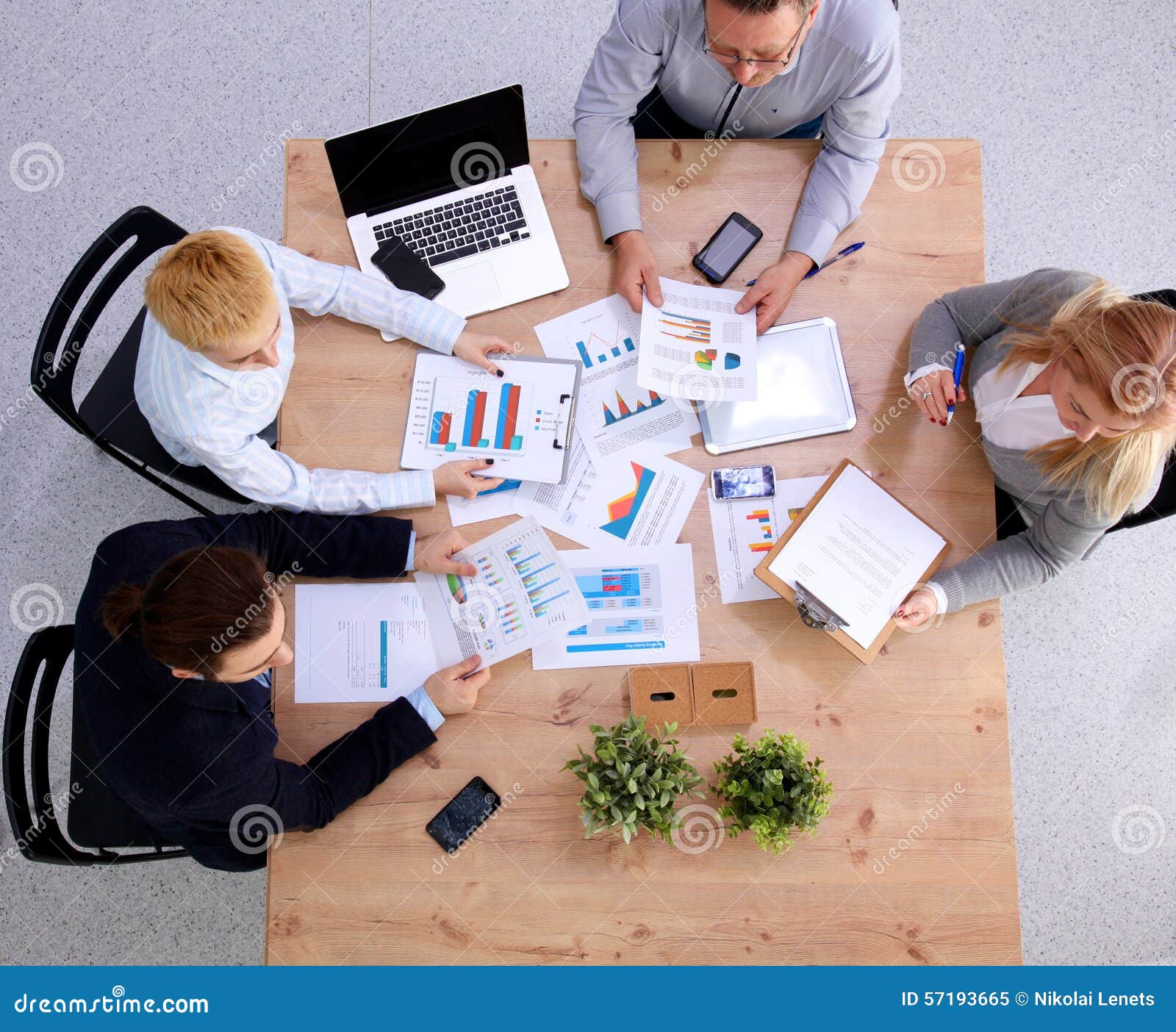 Group of Business People Working Together on White Stock Image - Image ...