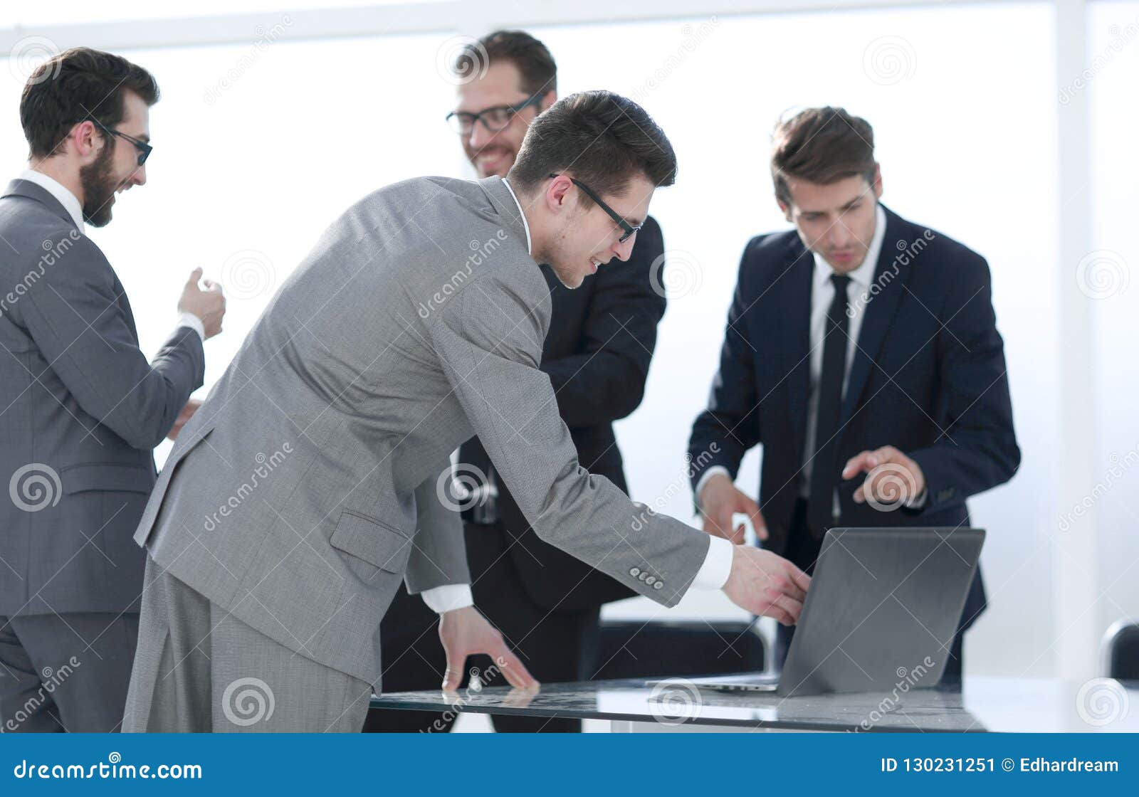 Group of Business People in the Workplace in the Office Stock Image ...