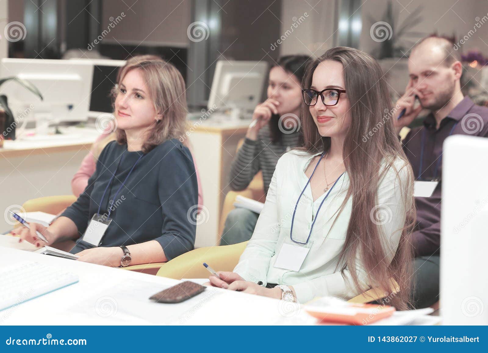 Group of Business People at the Workshop Stock Image - Image of ...