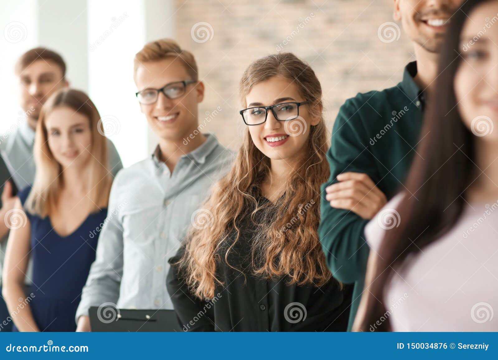 Group of Business Team in Office Stock Photo - Image of plan, meeting ...