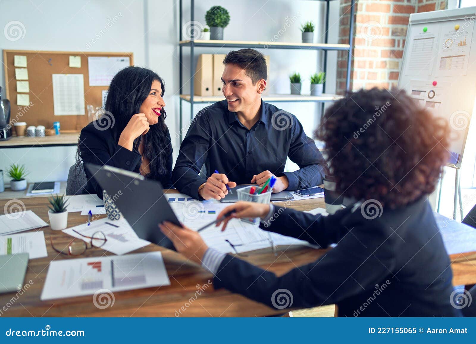Group of Business Workers Smiling Happy and Confident Stock Image ...