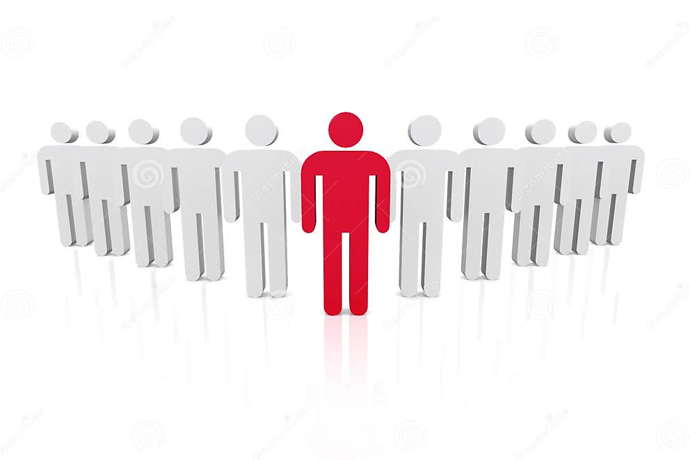 Group of Business Workers with Team Leader. Stock Illustration ...