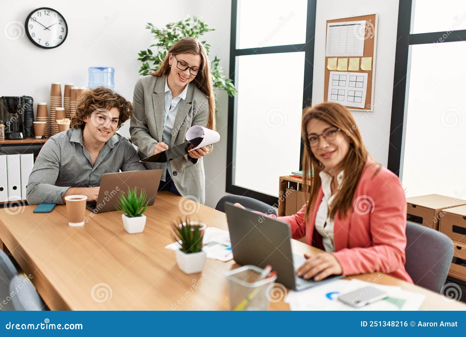 Group of Business Workers Working at the Office Stock Photo - Image of ...