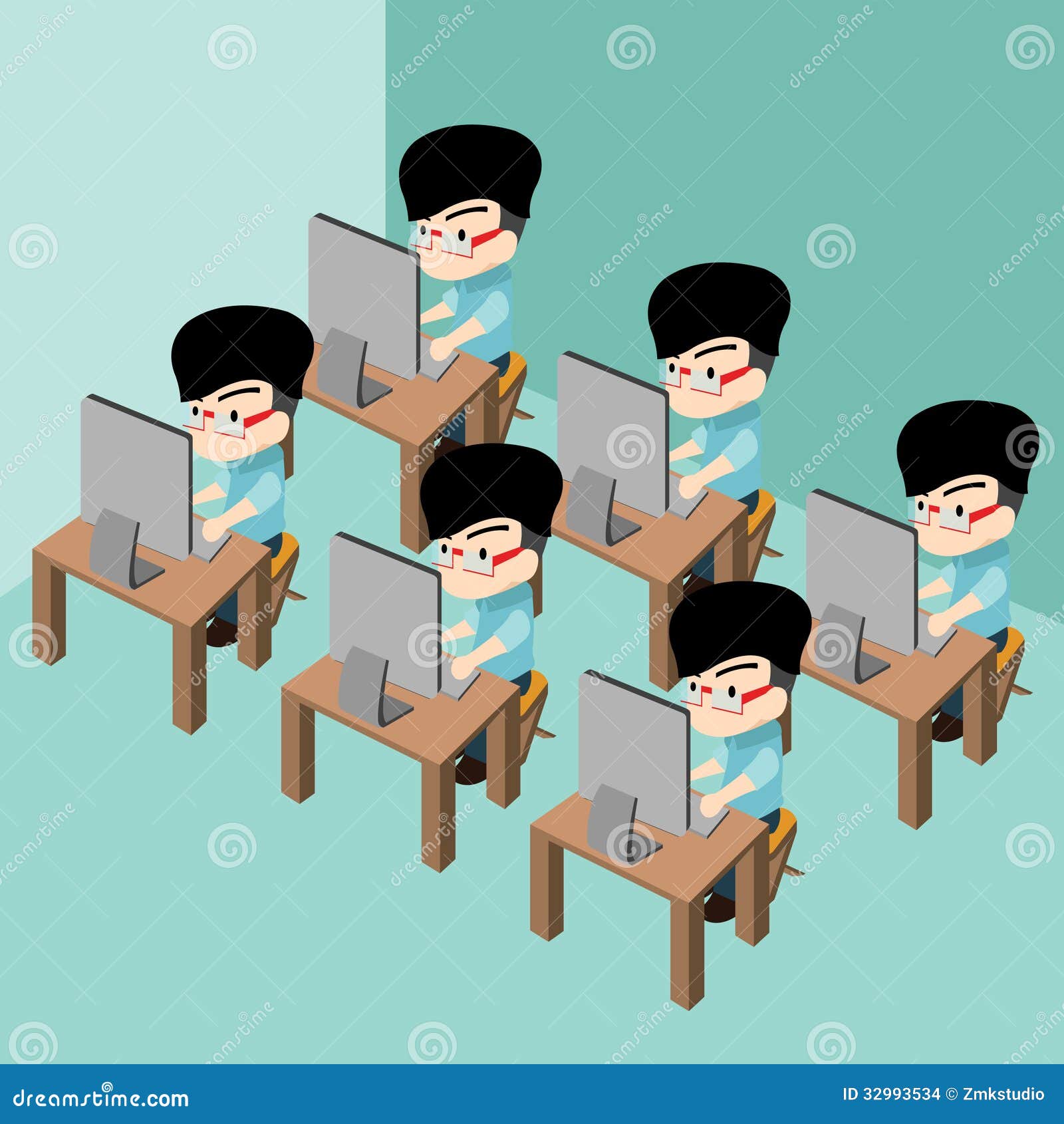 Computer Room Cartoon