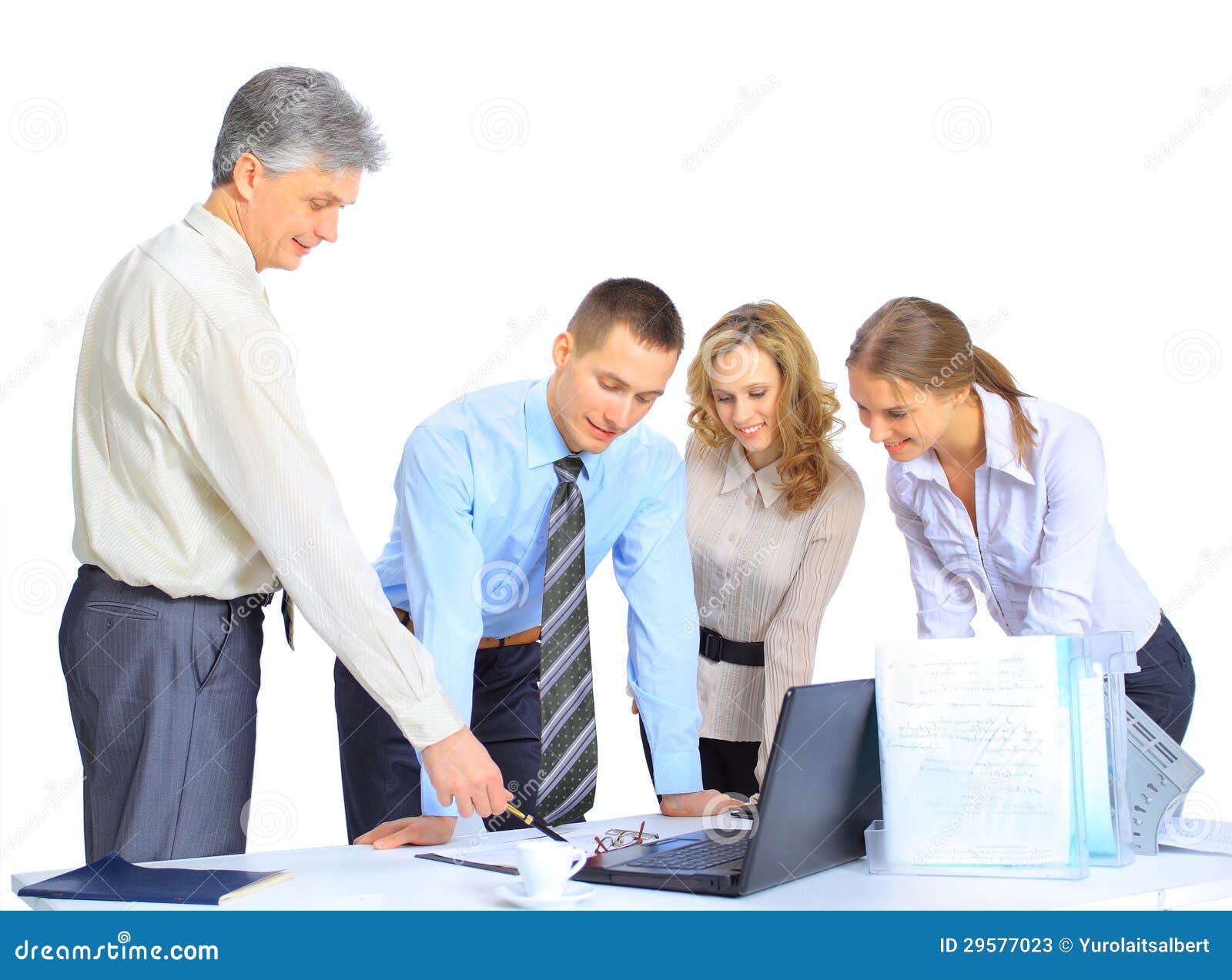 Group of Businessmen the Conclusion Stock Image - Image of person ...