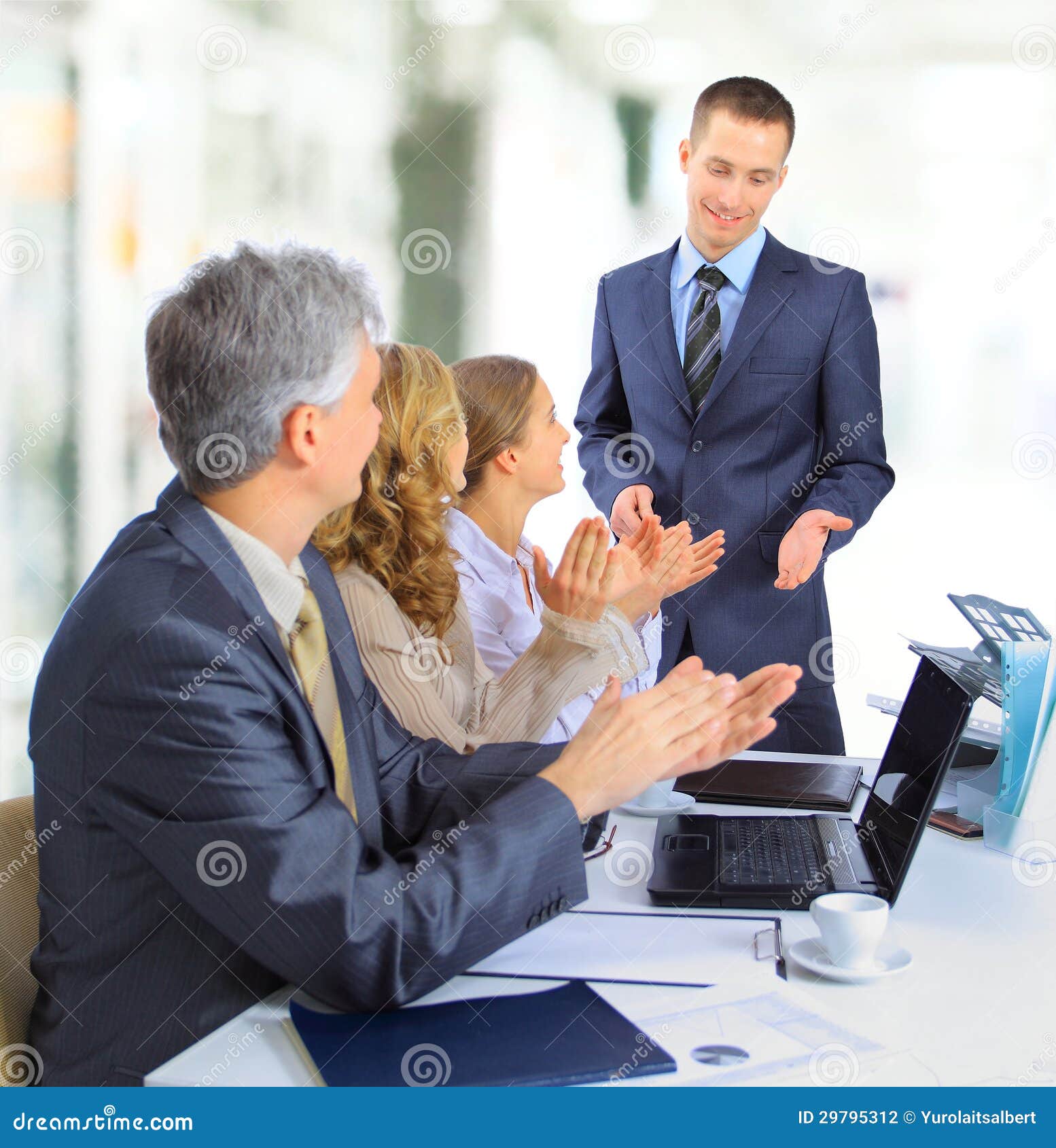 Group of Businessmen the Conclusion Stock Photo - Image of mature ...