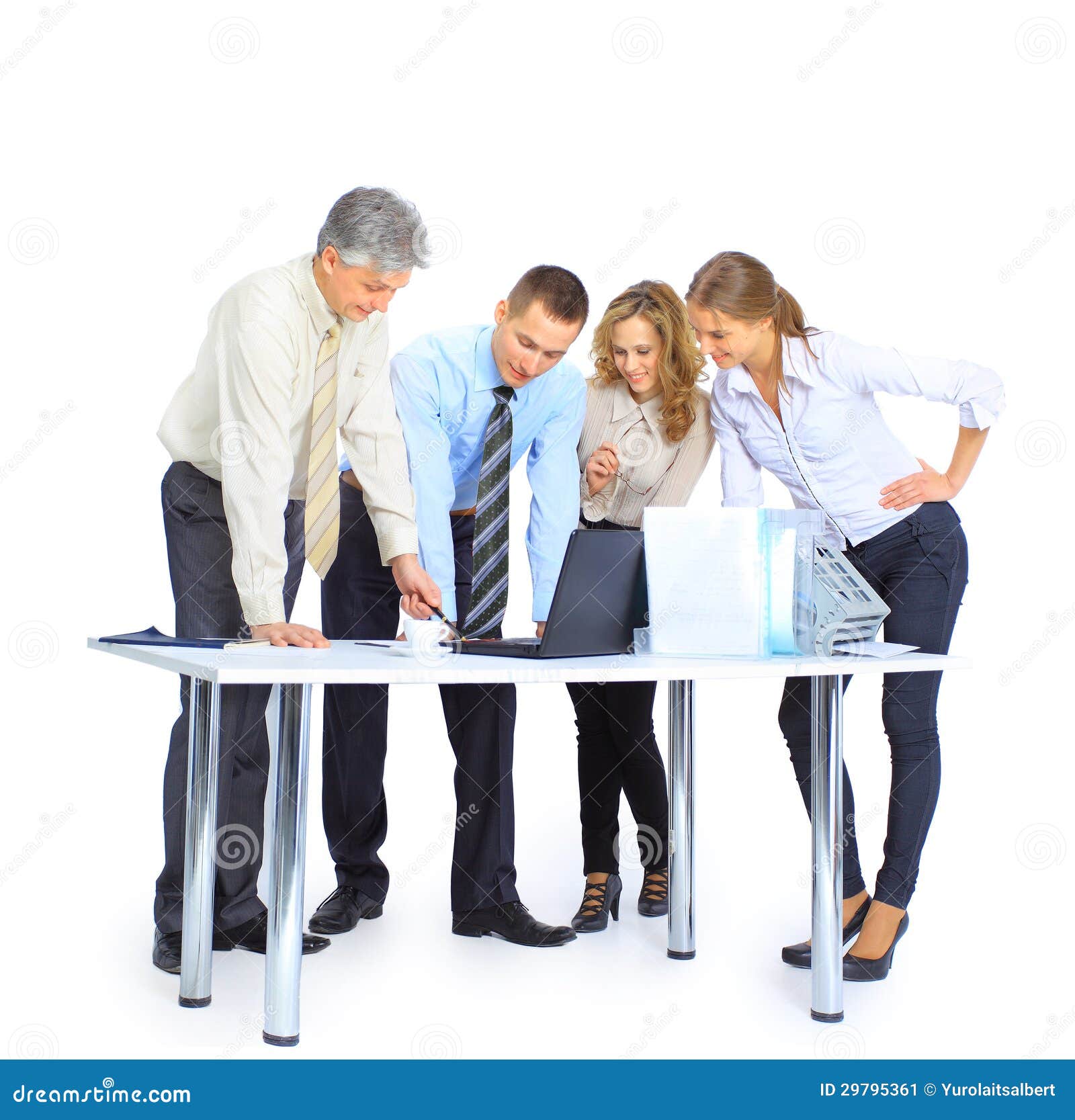 Group of Businessmen the Conclusion Stock Image - Image of portrait ...