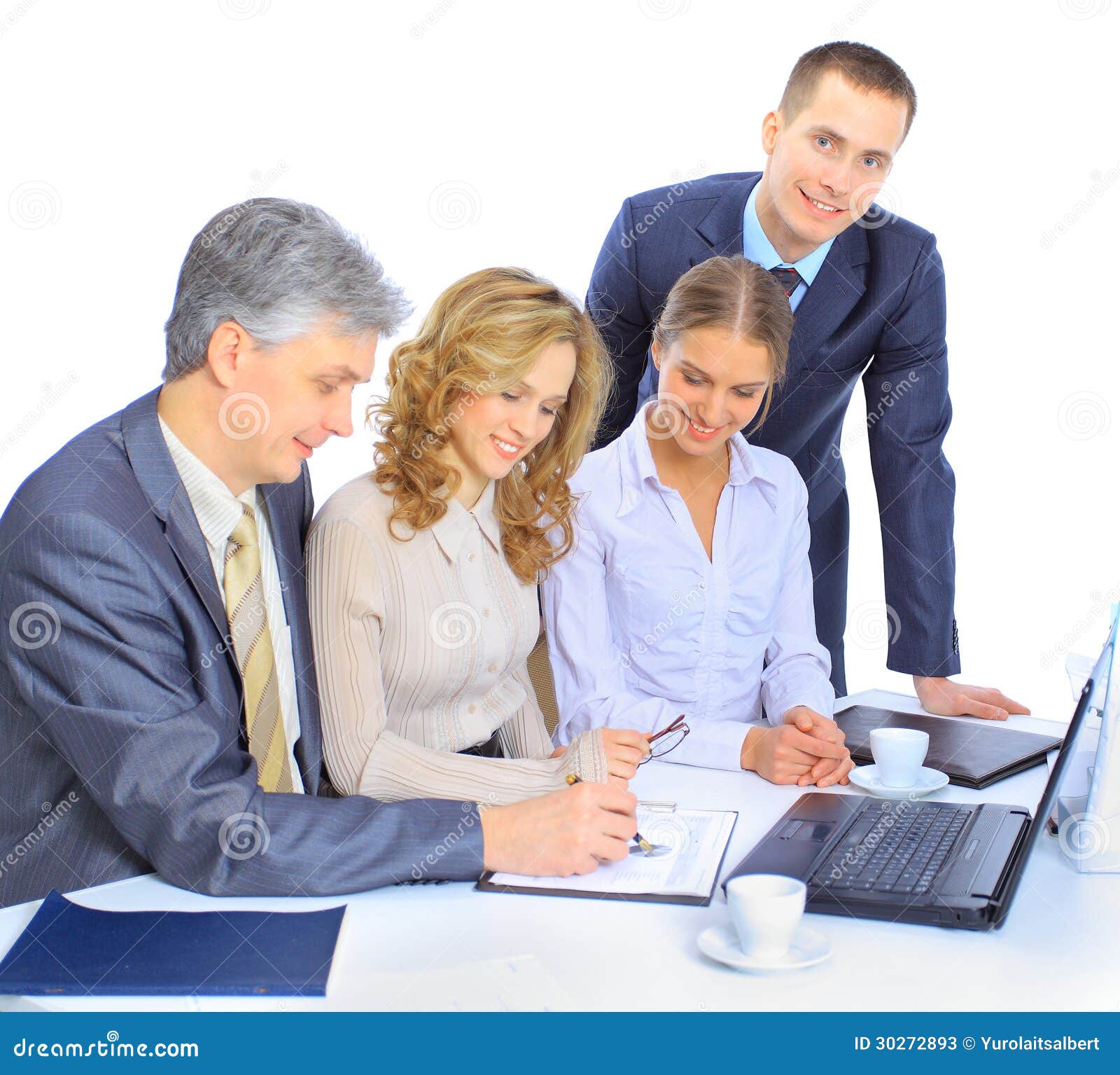 Group of Businessmen the Conclusion Stock Image - Image of female ...