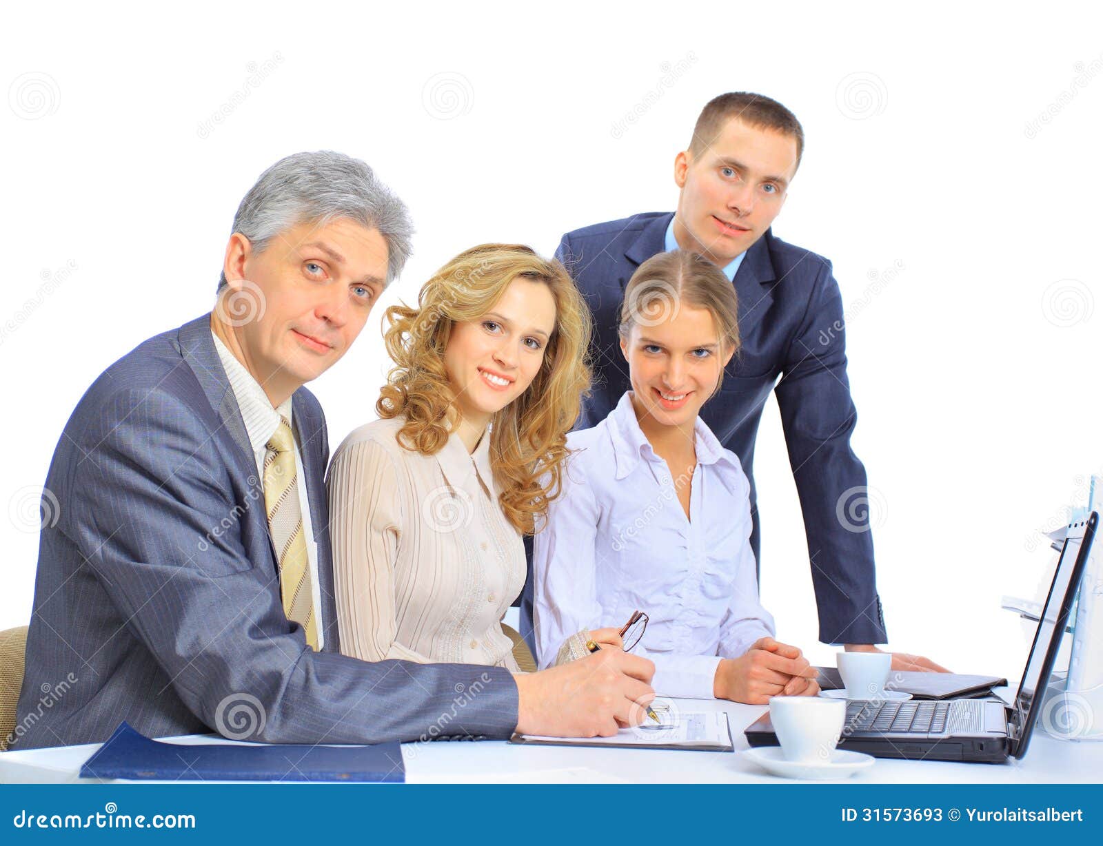 Group of Businessmen the Conclusion Stock Image - Image of happy ...