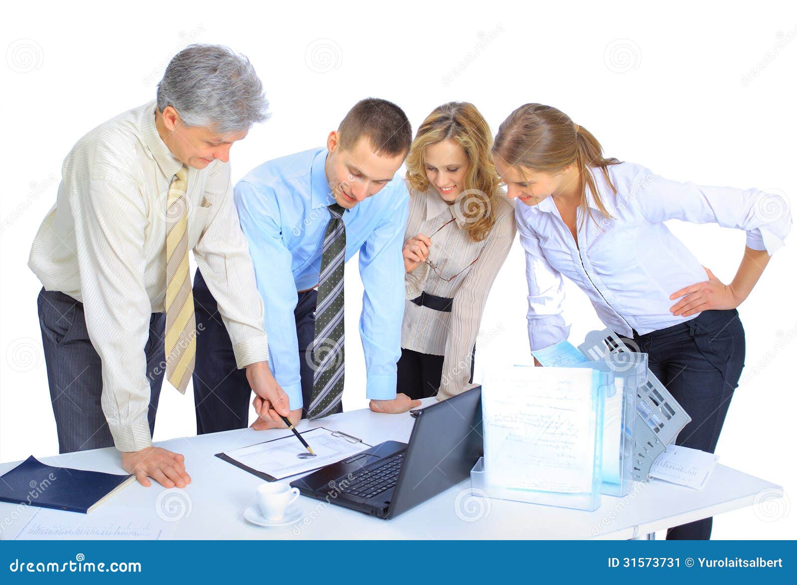 Group of Businessmen the Conclusion Stock Image - Image of group ...