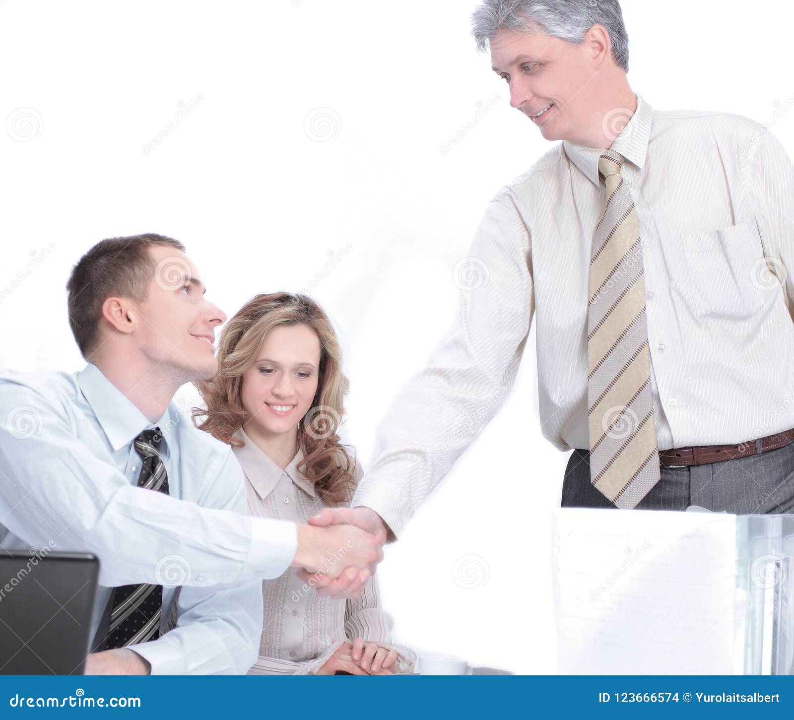 Group of Businessmen the Conclusion of the Transaction Stock Photo ...