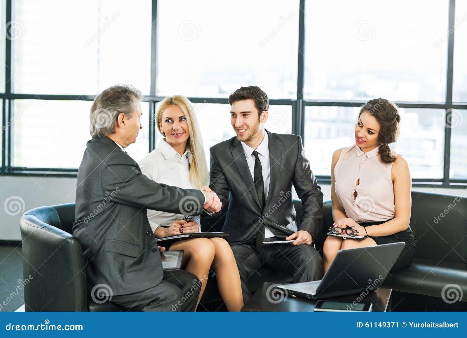 A group of businessmen stock image. Image of adults, communicating ...