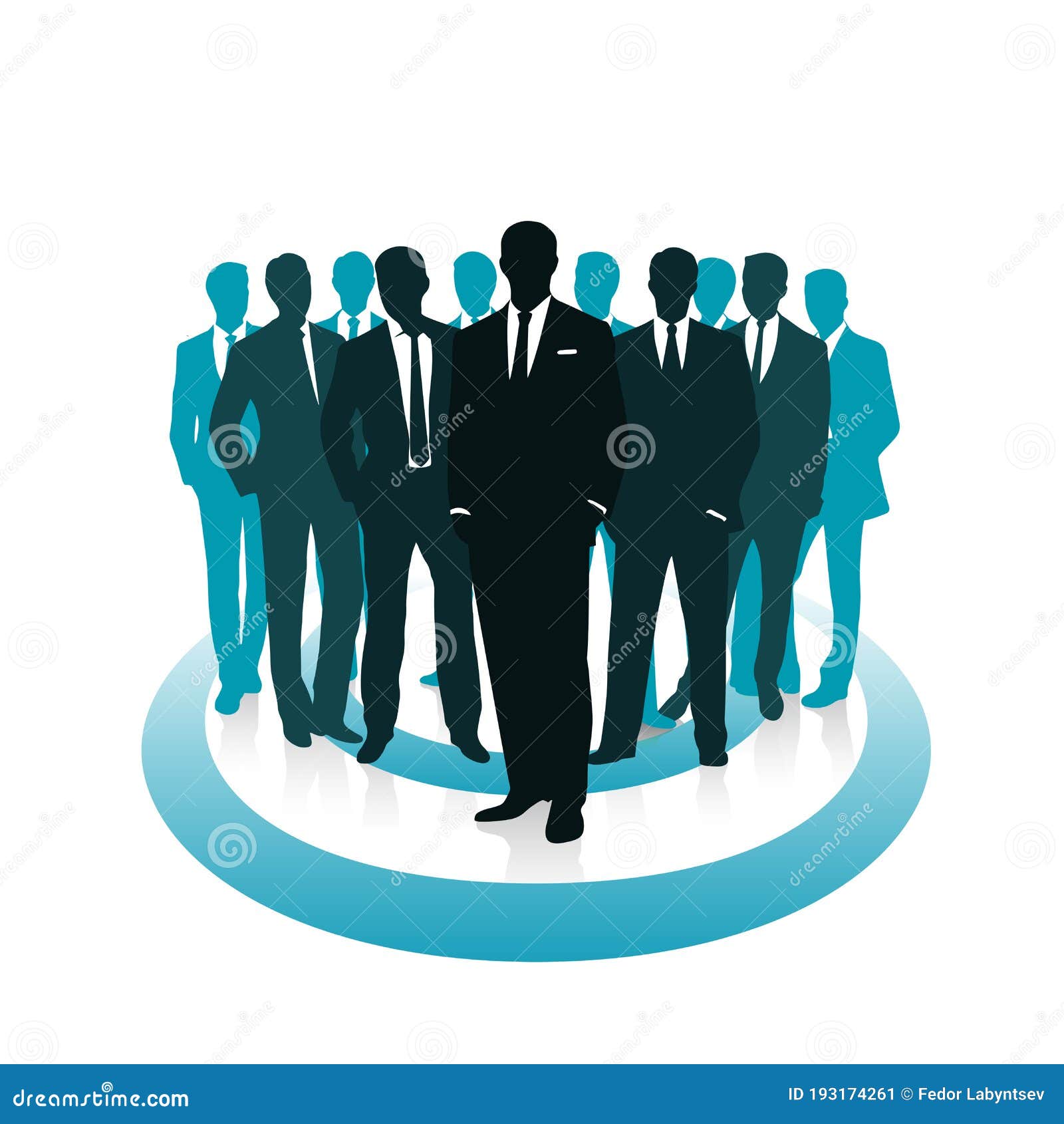 Group Of Businessmen Looking And Thinking With Different Giant Currency ...