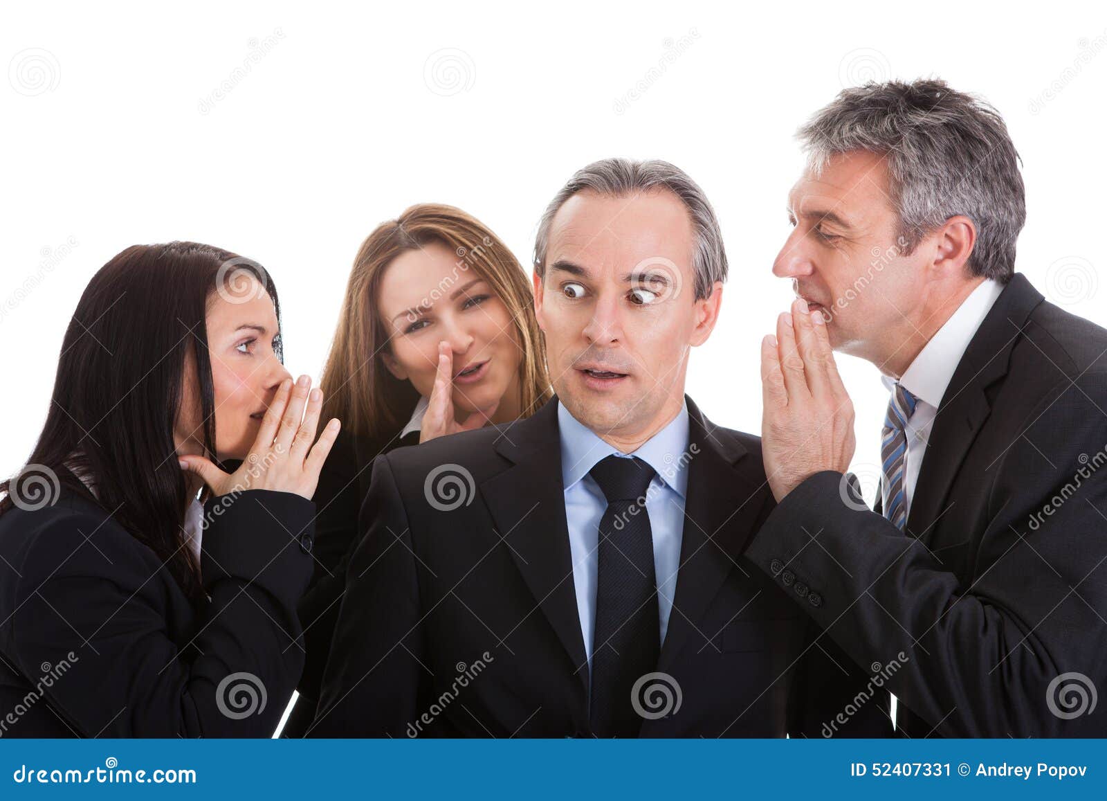 Group of Businesspeople Gossiping Stock Image - Image of listen, boss ...