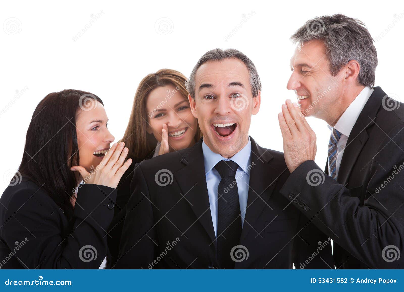 Group of Businesspeople Gossiping Stock Photo - Image of formal, boss ...