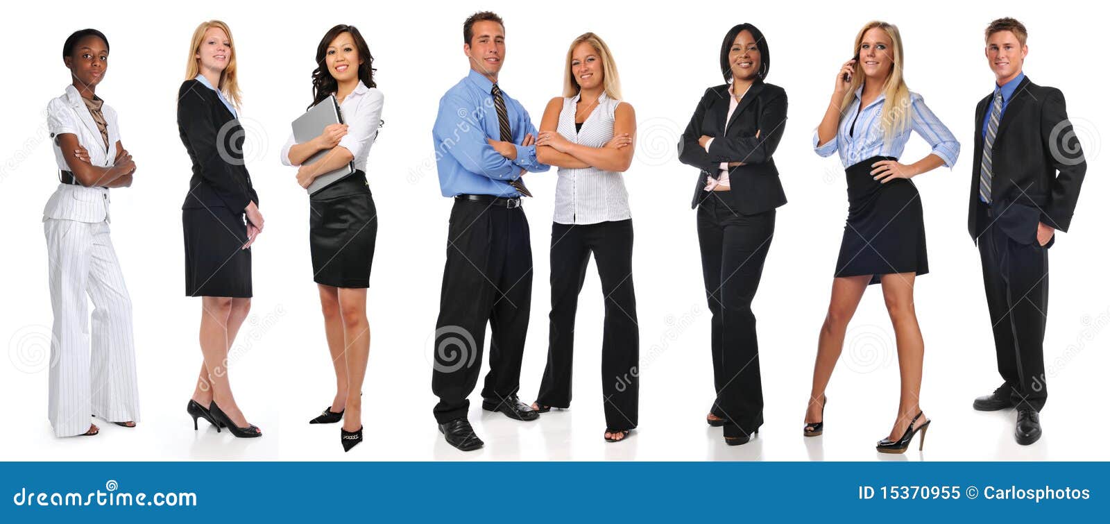 Group of Businesspeople Standing Stock Image - Image of businessteam ...