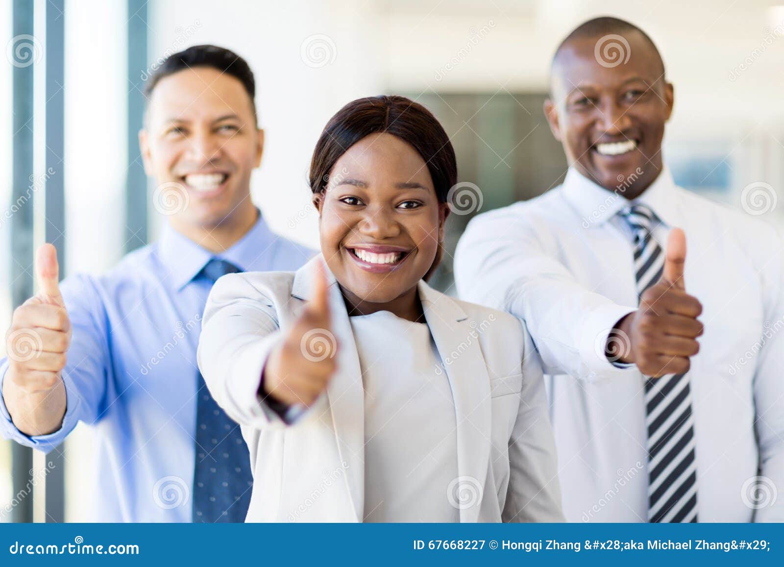 Group of Businesspeople Thumbs Up Stock Image - Image of diversity ...