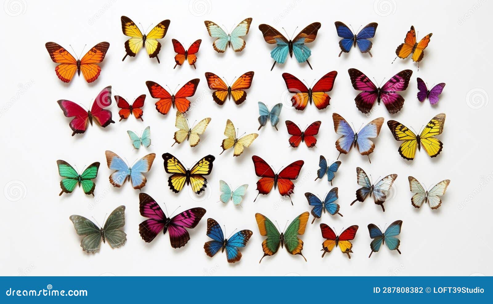 Group_of_butterflies_1690599243498_2 Stock Illustration - Illustration ...