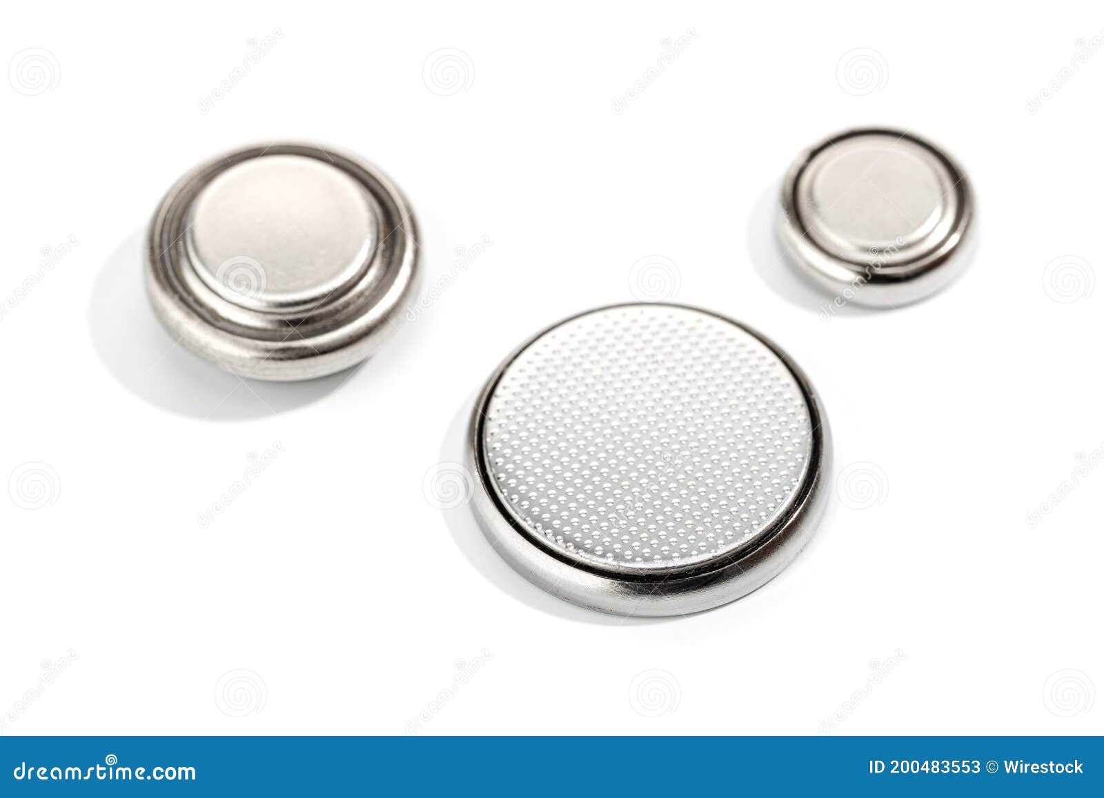 Button Cell Battery or Coin Cell Group Stock Image - Image of ...