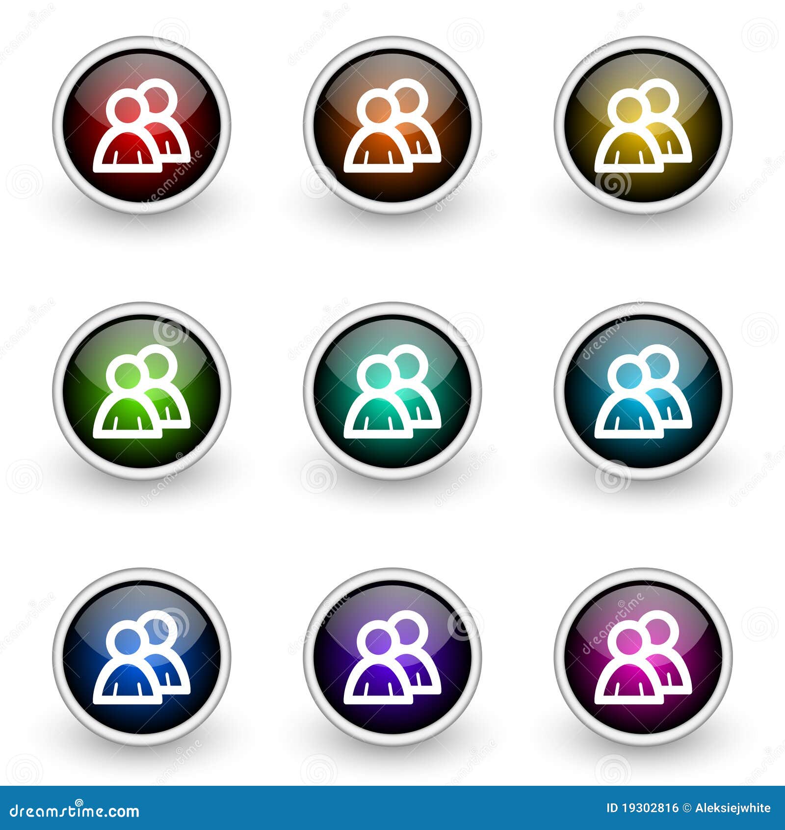 Group button set stock illustration. Illustration of desktop - 19302816