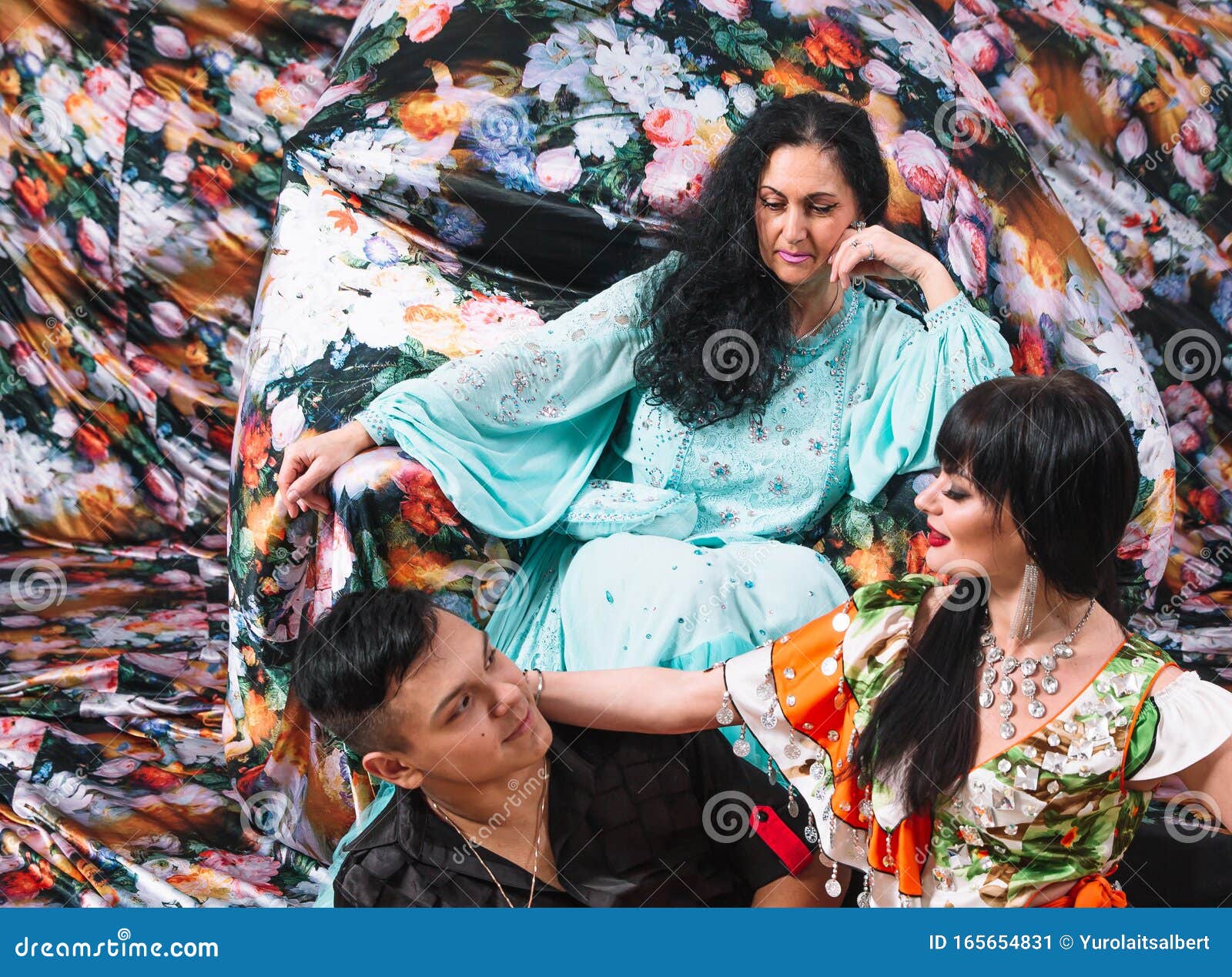 Group of Cabaret Dancers Performing a Gypsy Dance Stock Image - Image ...