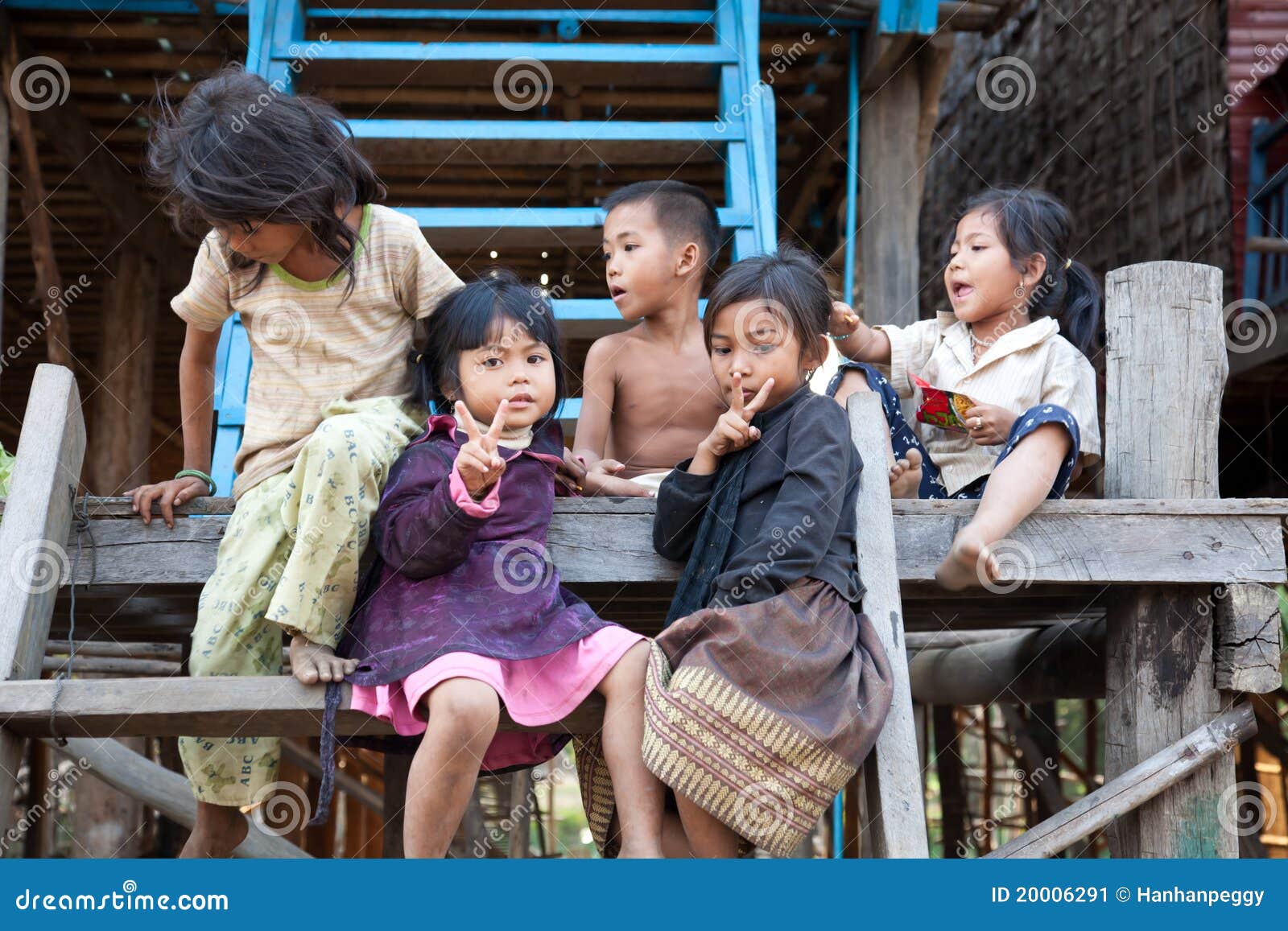 Group of Cambodian kids editorial photo. Image of life - 20006291