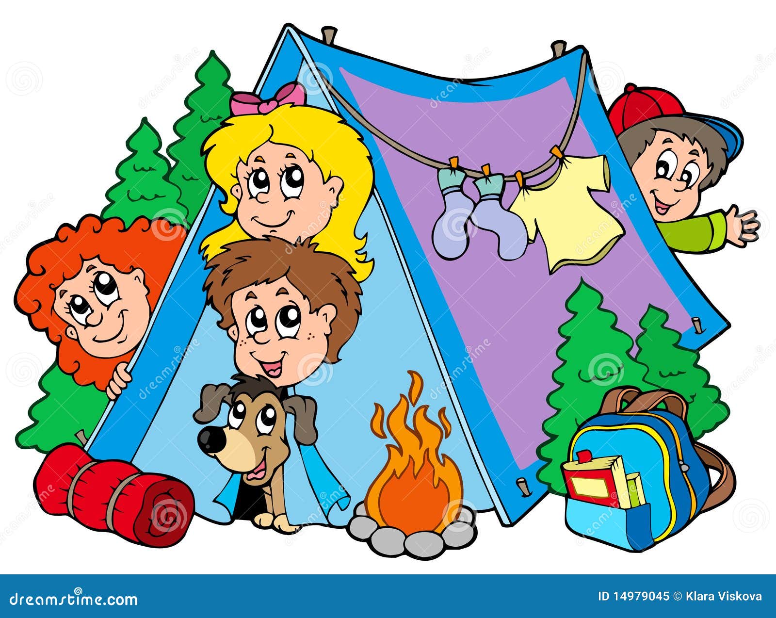 Camping Cartoon Vector | CartoonDealer.com #69101613