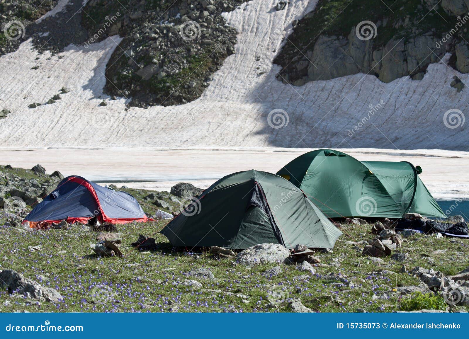 Group of camping tents. stock image. Image of beautiful - 15735073