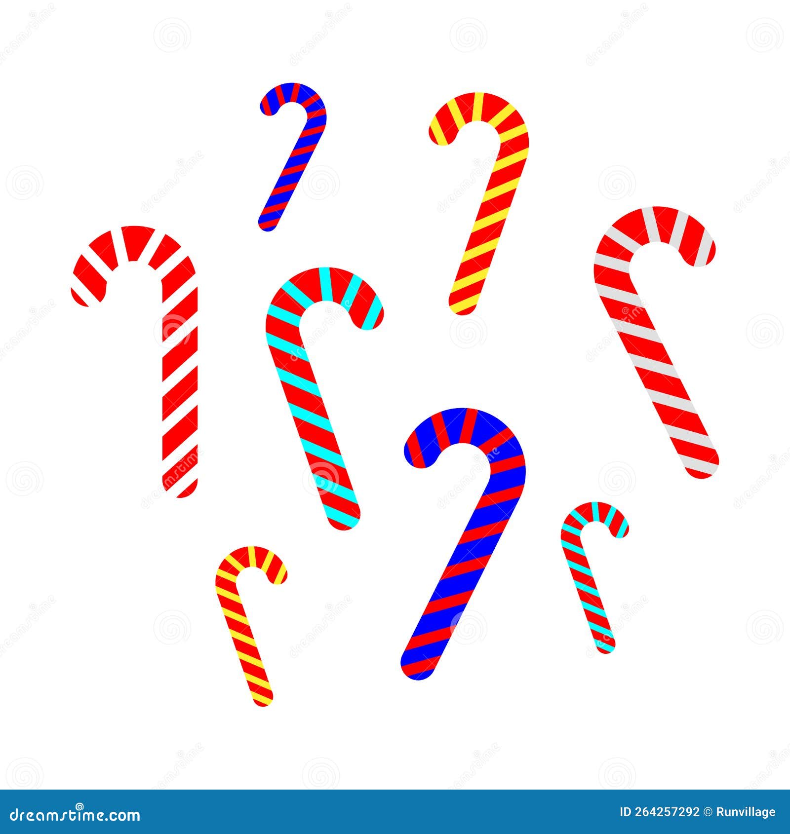 Group of Candy Can in Many Colors Stock Vector - Illustration of ...