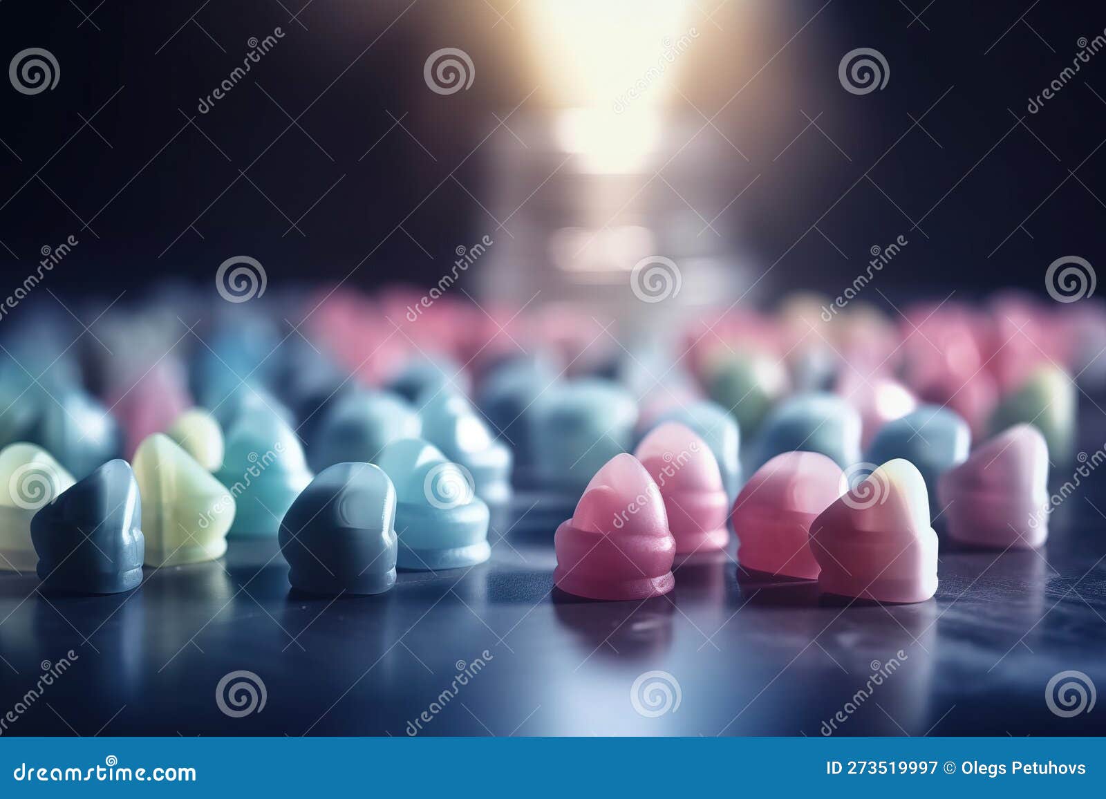 A Group of Candy Candies Sitting on Top of a Table Stock Illustration ...