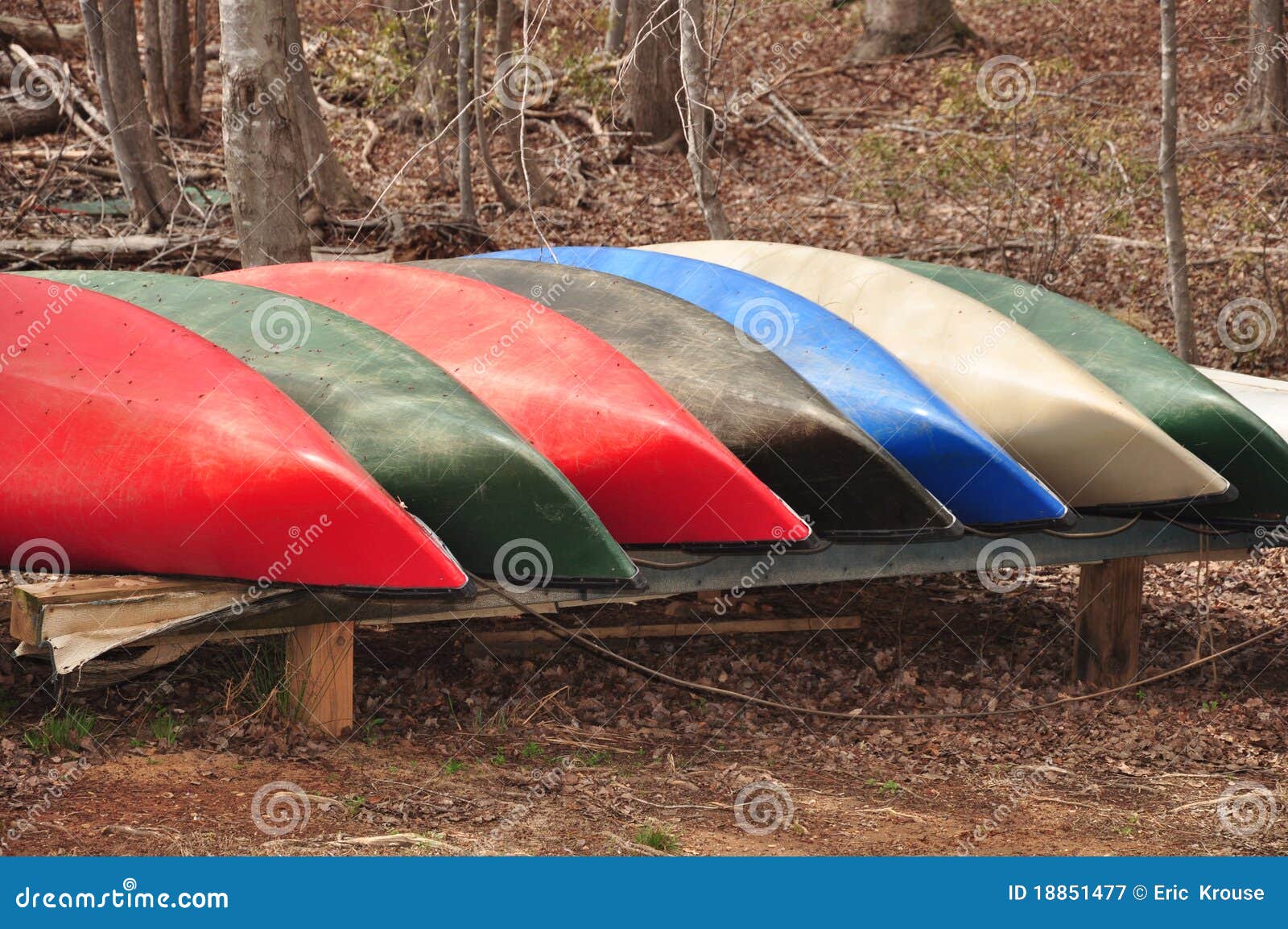 Group of Canoes stock image. Image of nature, sport, boat - 18851477