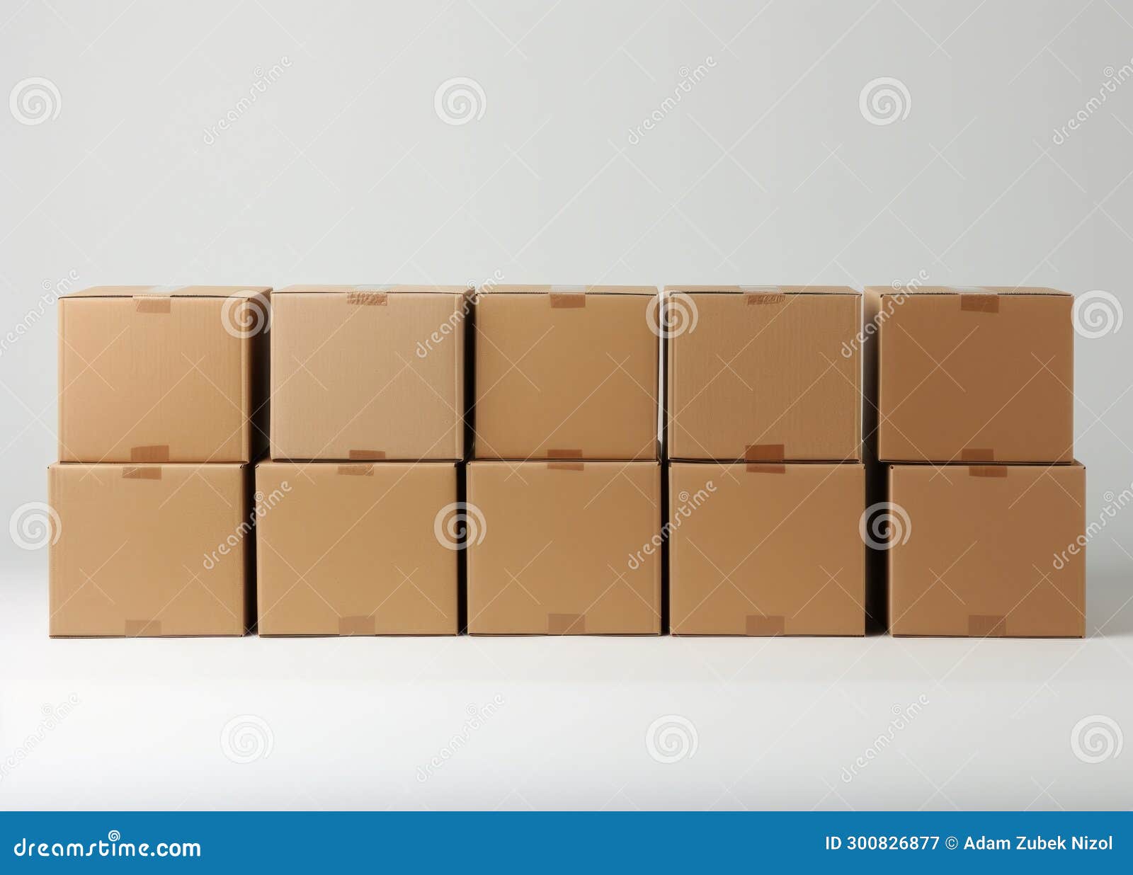 A group of cardboard boxes stock illustration. Illustration of carton ...
