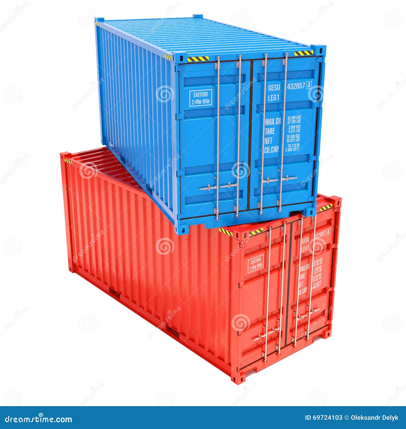 Group cargo containers stock illustration. Illustration of color - 69724103