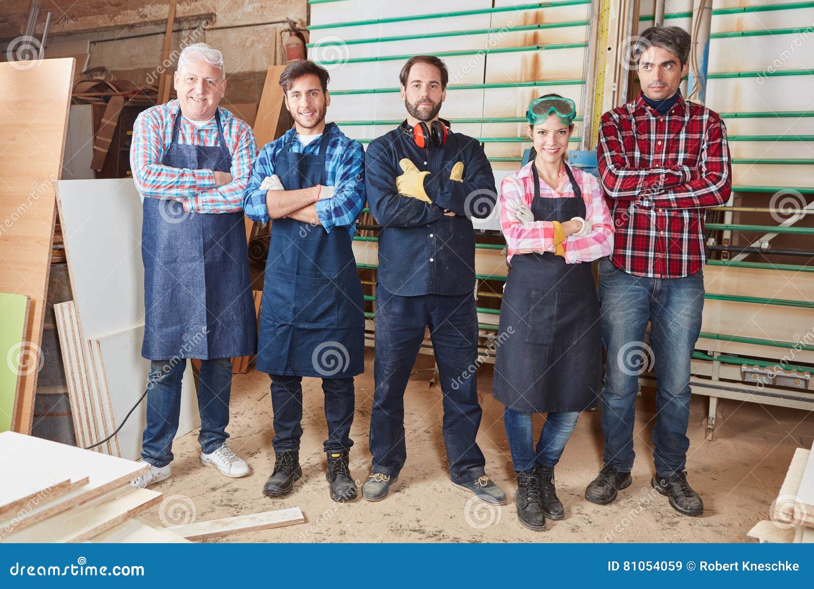 Group of carpenters stock image. Image of company, industry - 81054059
