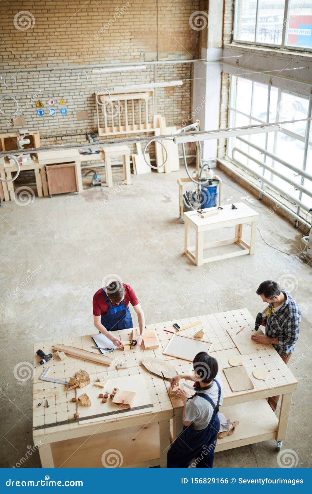 Group of Carpenters Working Background Stock Photo - Image of planning ...