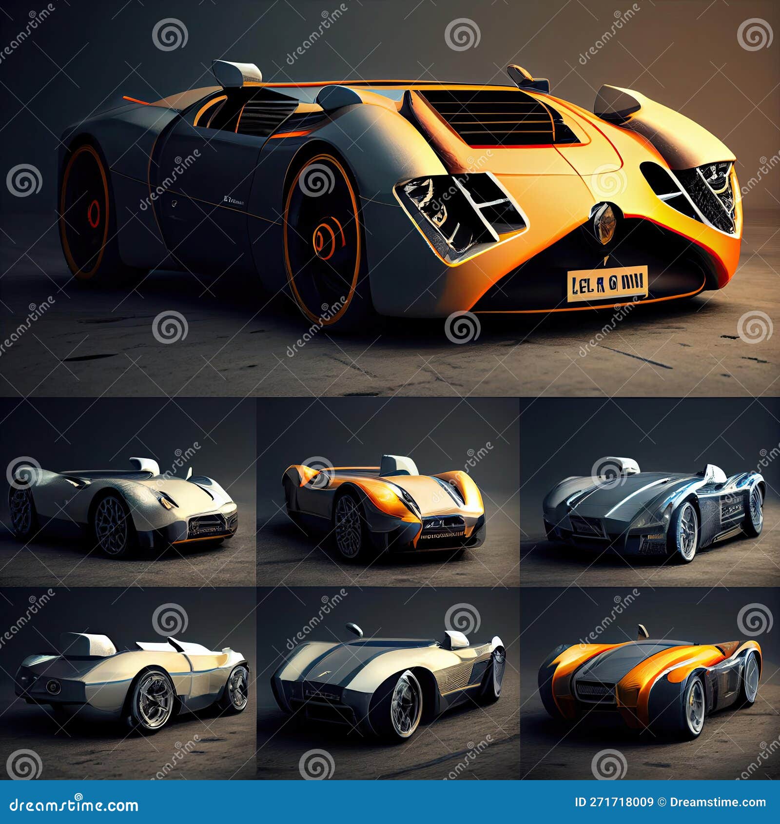 A Group of Cars with Different Colors Stock Illustration - Illustration ...